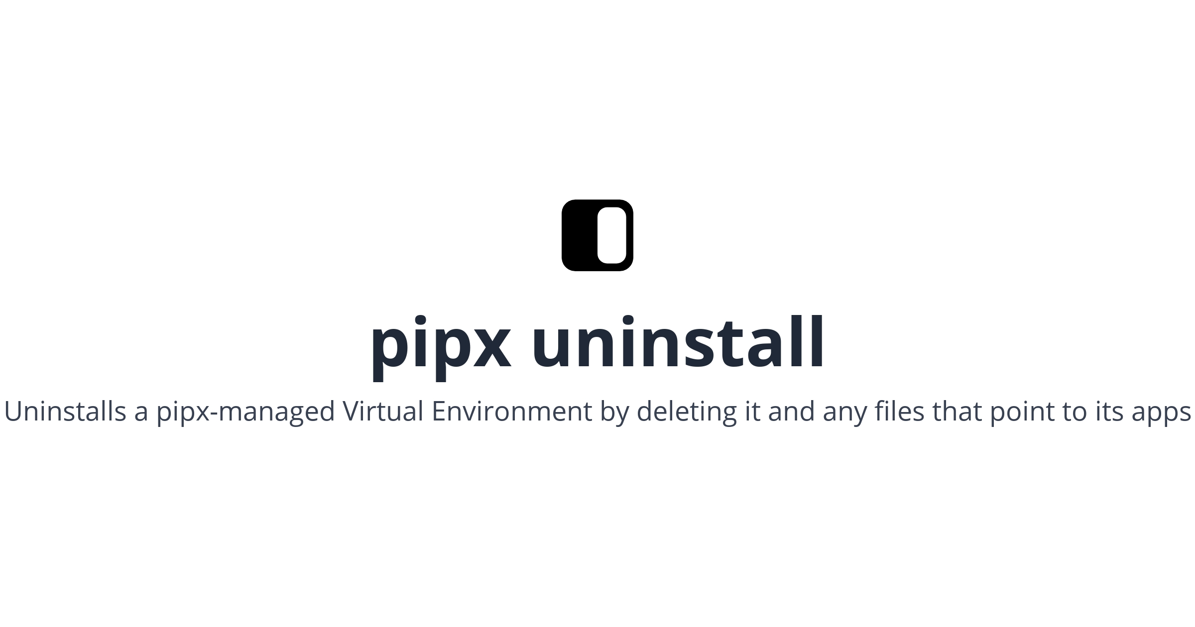 pipx uninstall | Fig pipx uninstall | Fig
